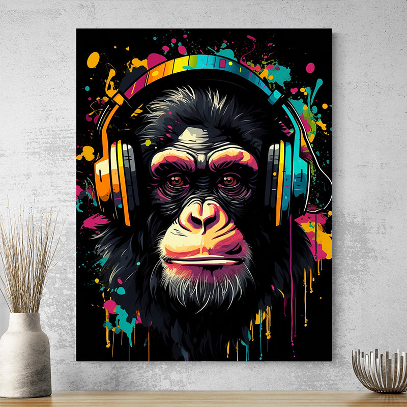 Tableau Singe Musique | Le Monde Des Tableaux