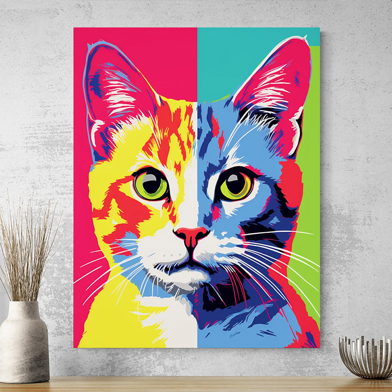 Tableau Chat Pop Art | Le Monde Des Tableaux