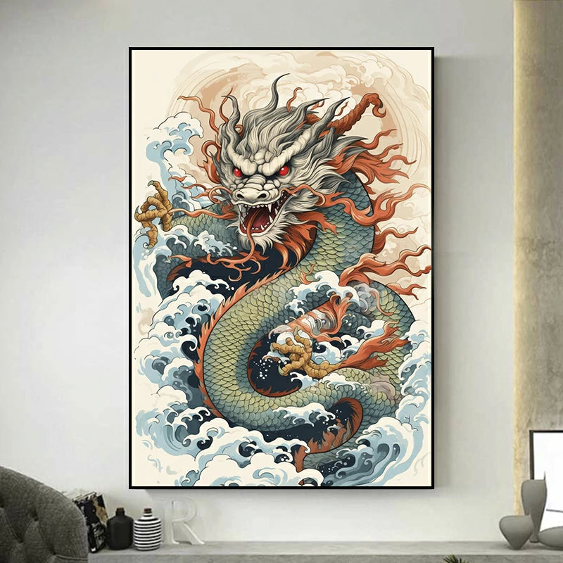 Tableau Dragon Japonais | Le Monde Des Tableaux