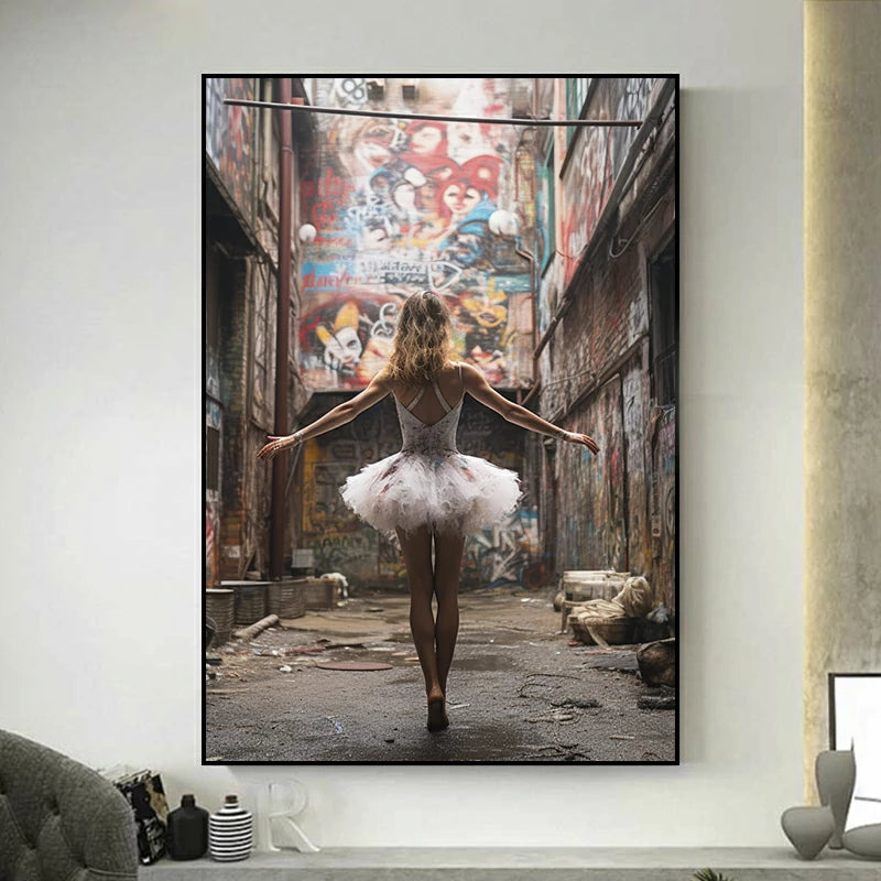 Tableau Street Art Danseuse | Le Monde Des Tableaux