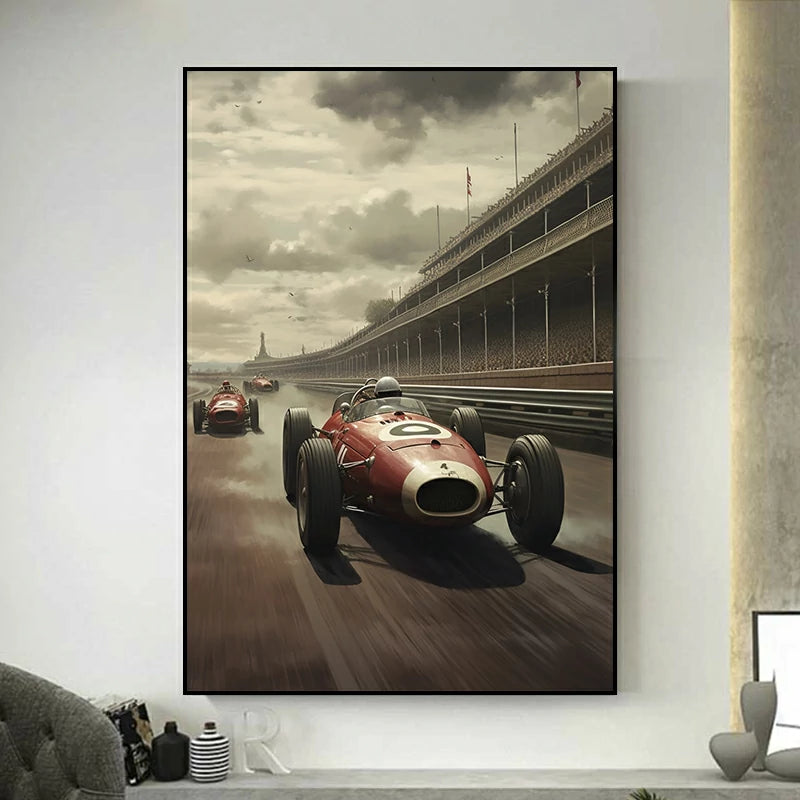 Tableau Vintage F1 Ancienne | Le Monde Des Tableaux