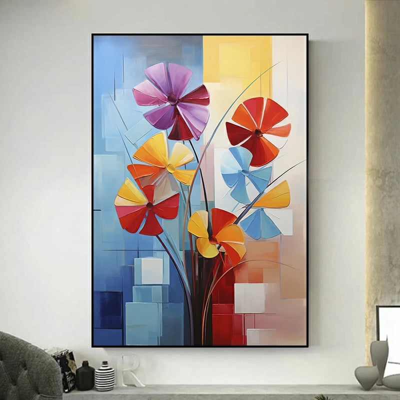 Tableau Moderne De Fleurs | Le Monde Des Tableaux