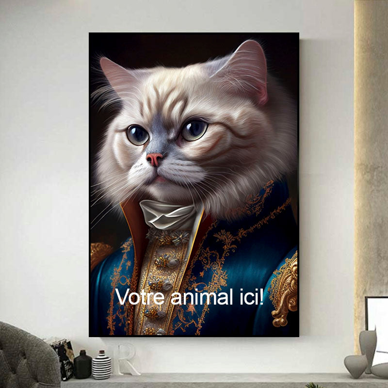Tableau personnalisé animal aristocrate | Le Monde Des Tableaux